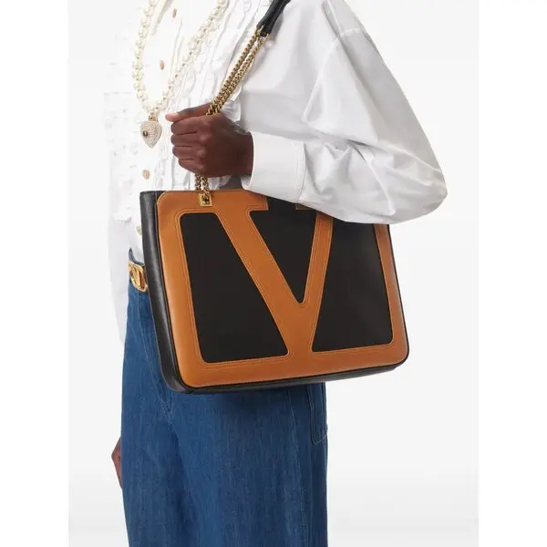 Valentino Garavani V Detail Chain Tote Bag