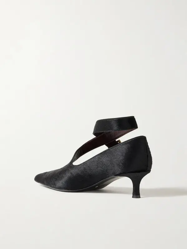 Khaite Pointed-toe High Heels With Ankle Strap