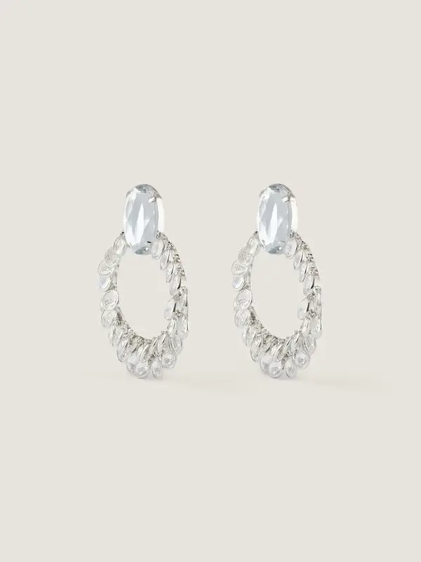 Givenchy Crystal Chandelier Clip Earrings
