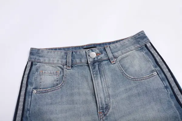 LIUREGALI Side Slit Jeans