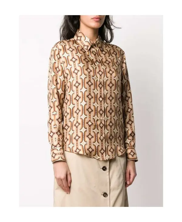 Celine Printed Silk Shirt