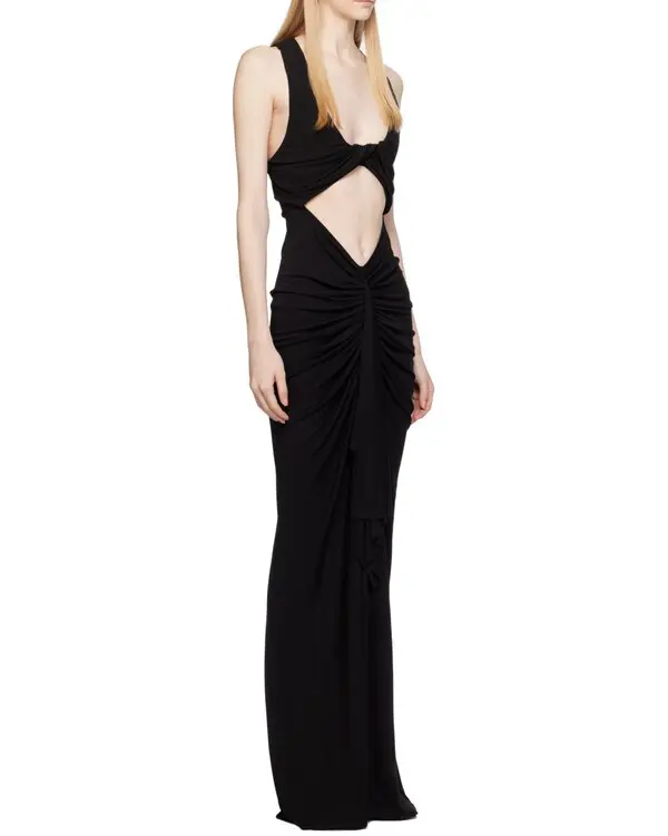 Christopher Esber Vivenda Drape Front Maxi Dress