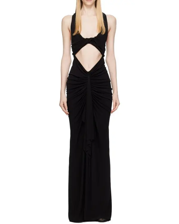 Christopher Esber Vivenda Drape Front Maxi Dress