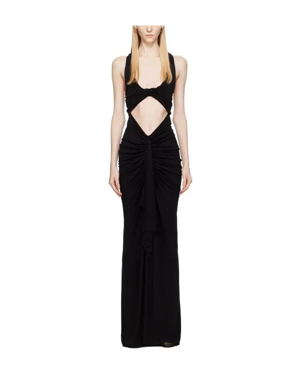 Christopher Esber Vivenda Drape Front Maxi Dress