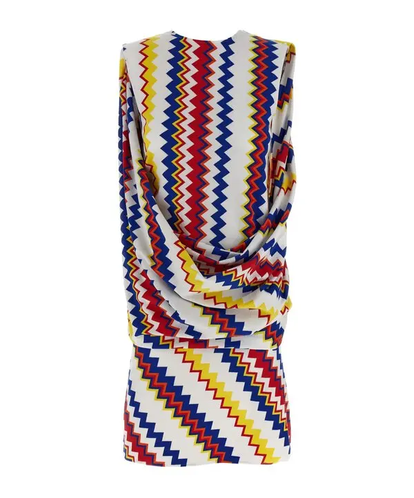 Missoni Zig-zag Sleeveless Mini Dress - Multi-color
