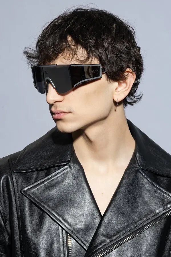 Balmain Oversized Frame Sunglasses - White