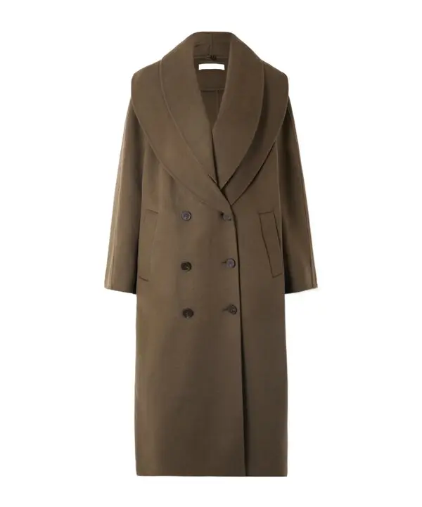 RÓHE Long-sleeved Coat - Dark Green
