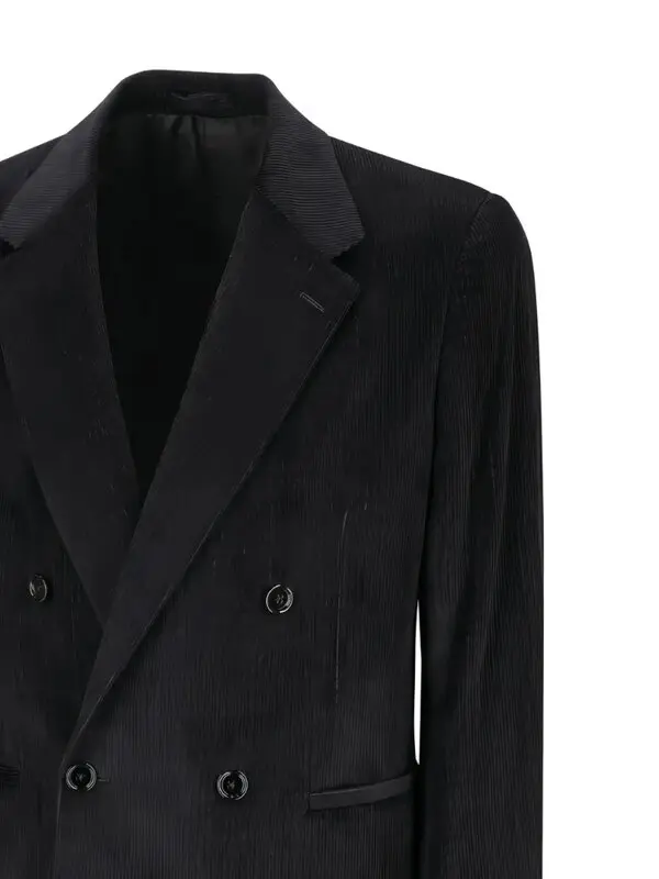 LARDINI Double-breasted Corduroy Jacket