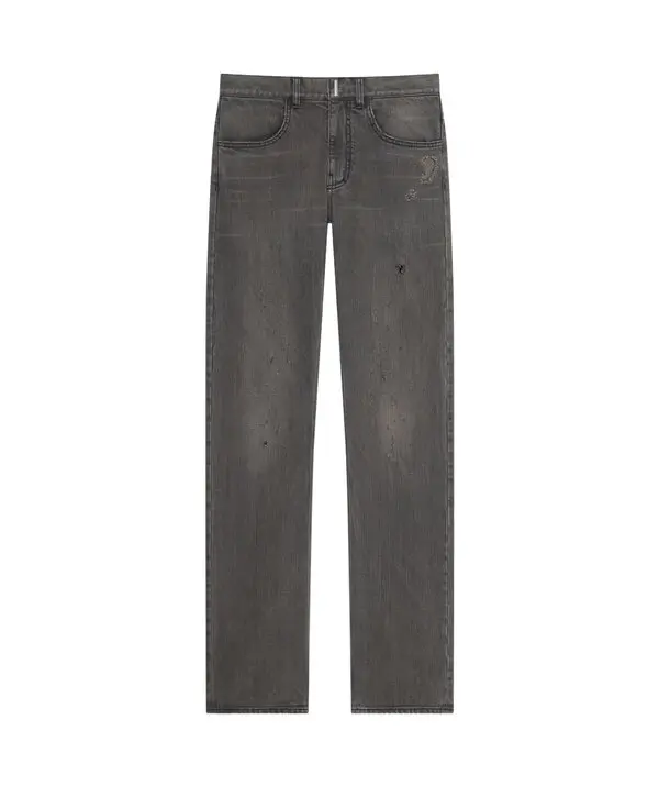 Givenchy Distressed Denim Jeans - Black