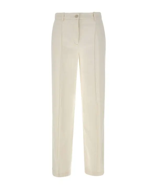 Eleventy Wide-leg Pressed-pleat Pants