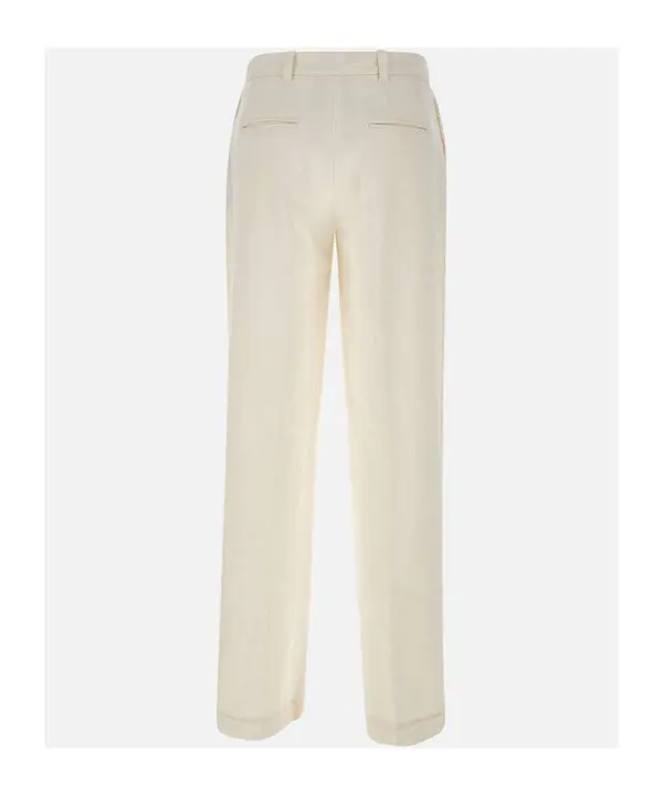 Eleventy Wide-leg Pressed-pleat Pants