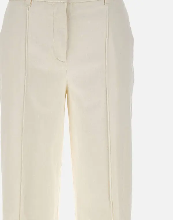 Eleventy Wide-leg Pressed-pleat Pants
