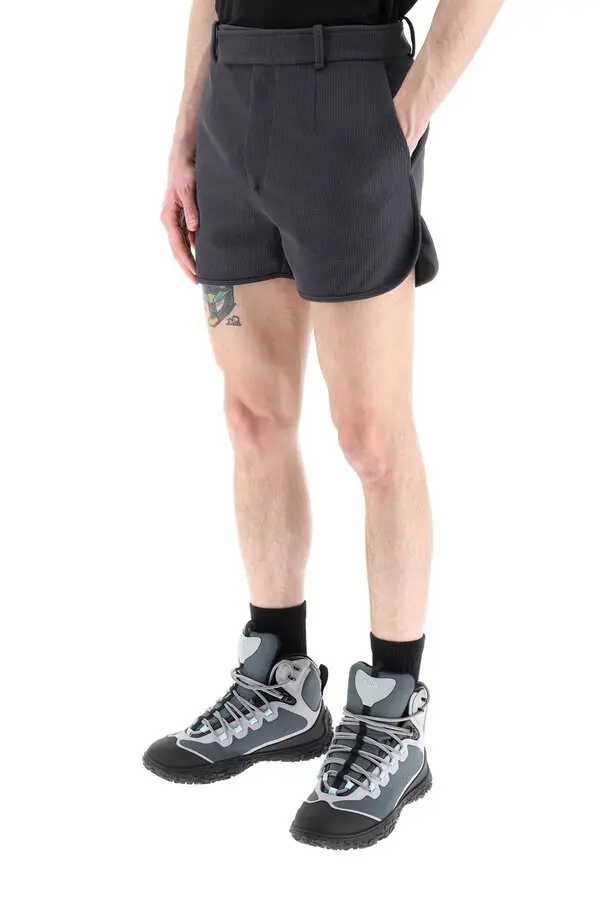 Dior Cropped Shorts With Embroidered Logo