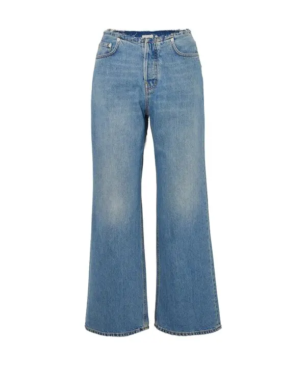 HAIKURE Korea Wb Distressed Boyfriend Jeans - Blue