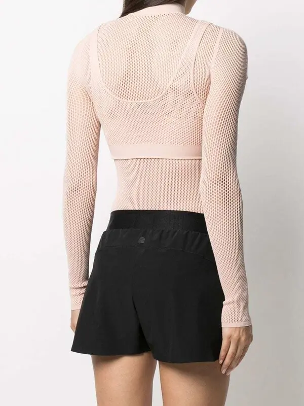 Fendi Layered Effect Mesh Bodysuit