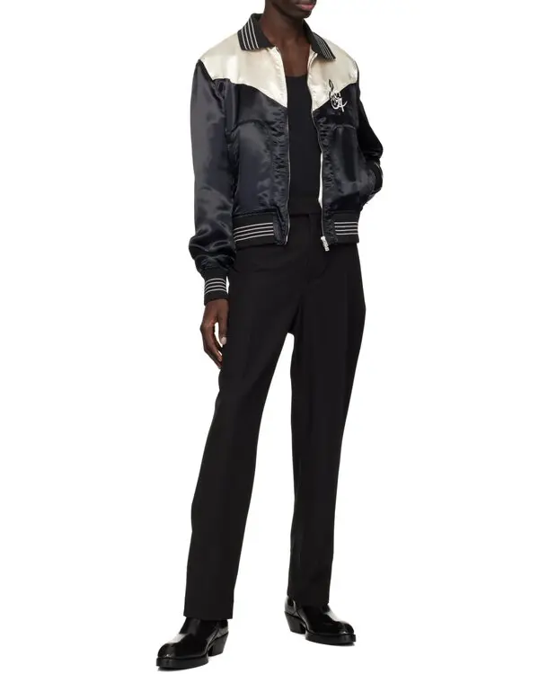 Amiri Logo Embroidered Bomber Jacket