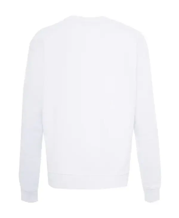 MSGM Logo Print Crewneck Sweatshirt - White