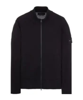 Stone Island High-necked Full-zip Hoodie With Logo Detail