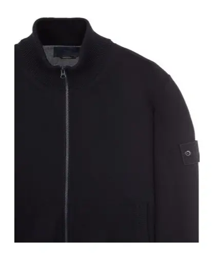 Stone Island High-necked Full-zip Hoodie With Logo Detail