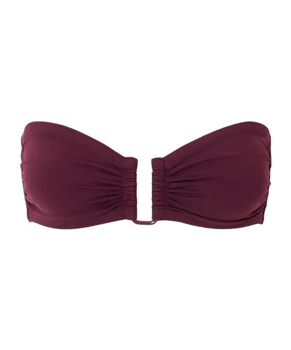 ERES Les Essentiels Show Bandeau Bikini Top - Wine Red