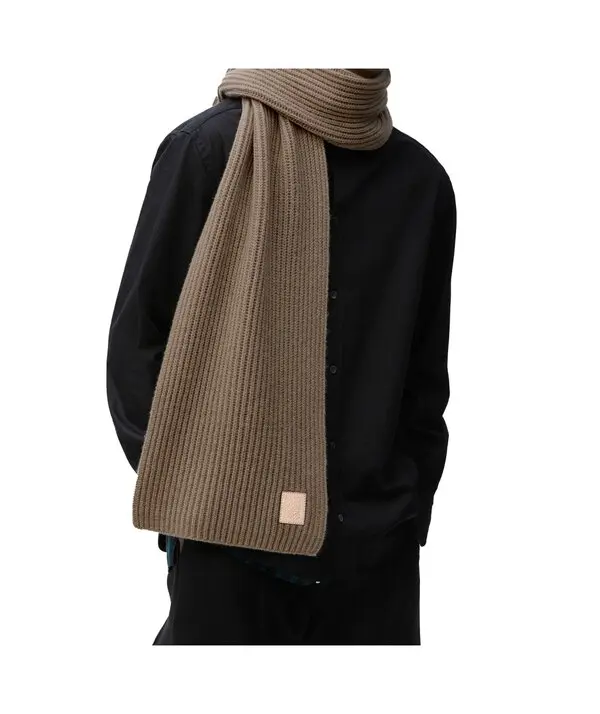 Loewe Scarf In Cashmere - Beige