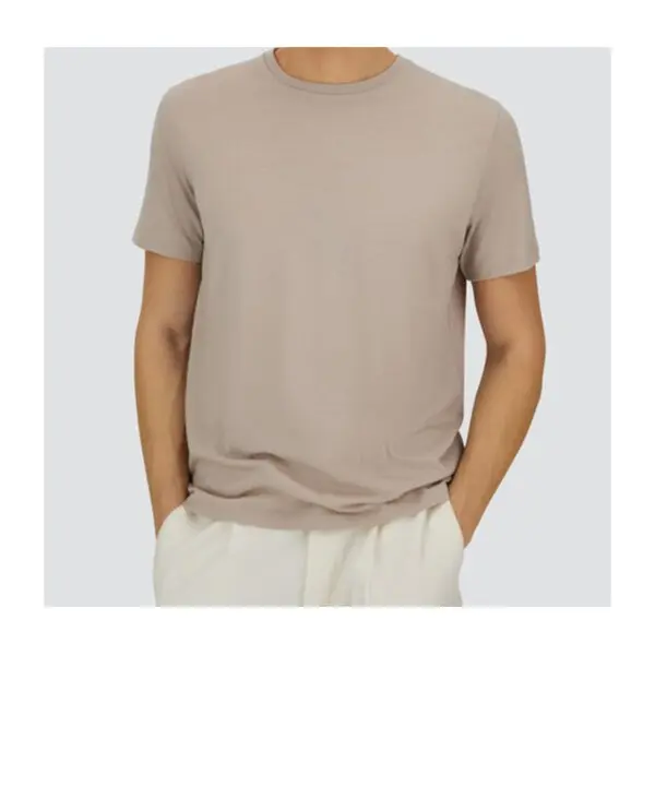 Herno Short-sleeved Crewneck Knitted T-shirt - Nude
