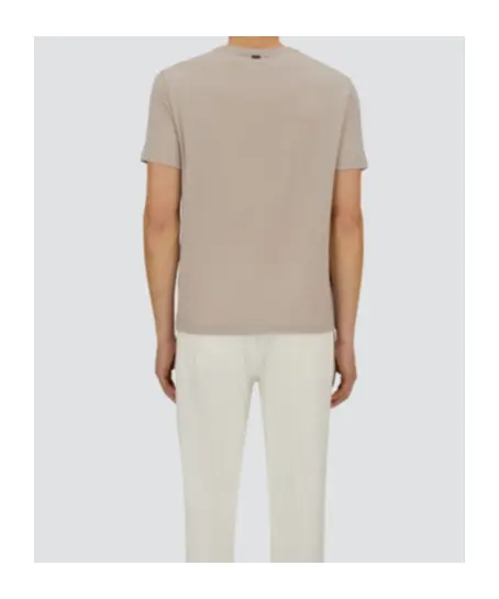 Herno Short-sleeved Crewneck Knitted T-shirt - Nude