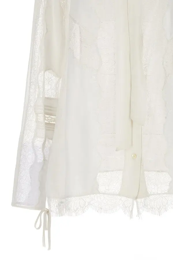 P.a.r.o.s.h Long-sleeve Lace Detail Blouse