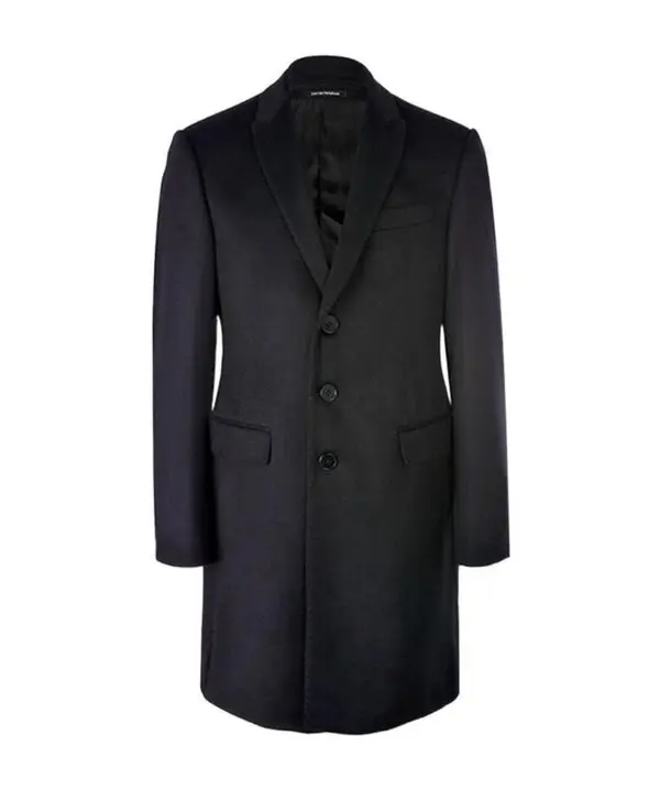 Emporio Armani Long-sleeved Coat - Black