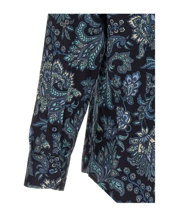 Etro Paisley Printed Long-sleeved Shirt - Black