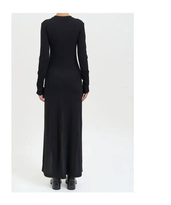 THOM KROM Long Sleeve Asymmetrical High-low Dress