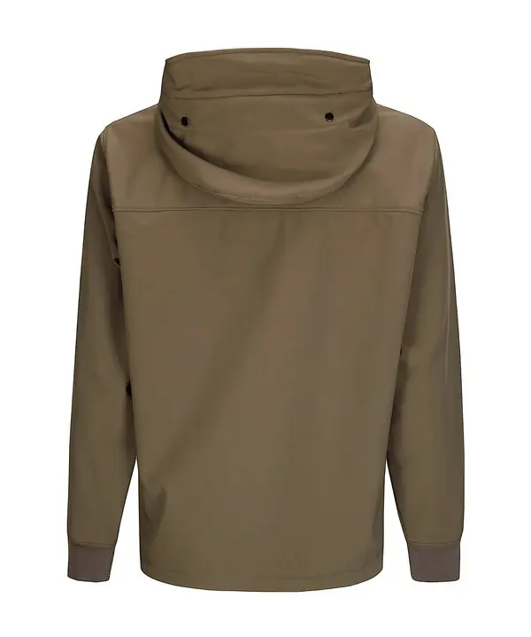 C.P. COMPANY Goggle Hooded Jacket - Brown