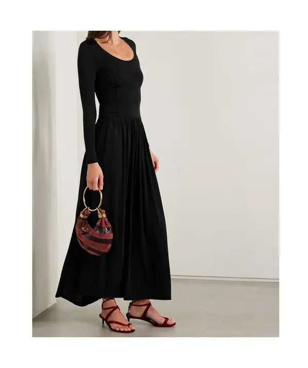 Ulla Johnson Amal Gathered Stretch-jersey Maxi Dress