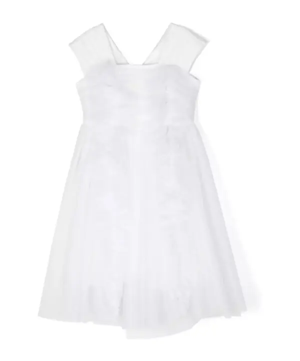 Monnalisa Glitter Tulle Party Dress