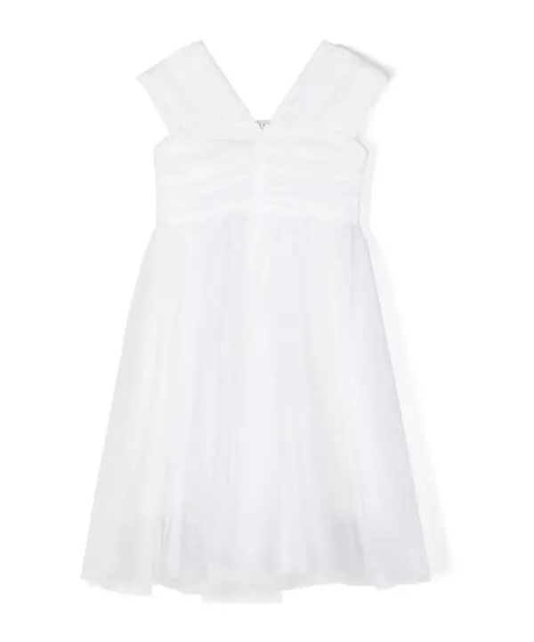 Monnalisa Glitter Tulle Party Dress
