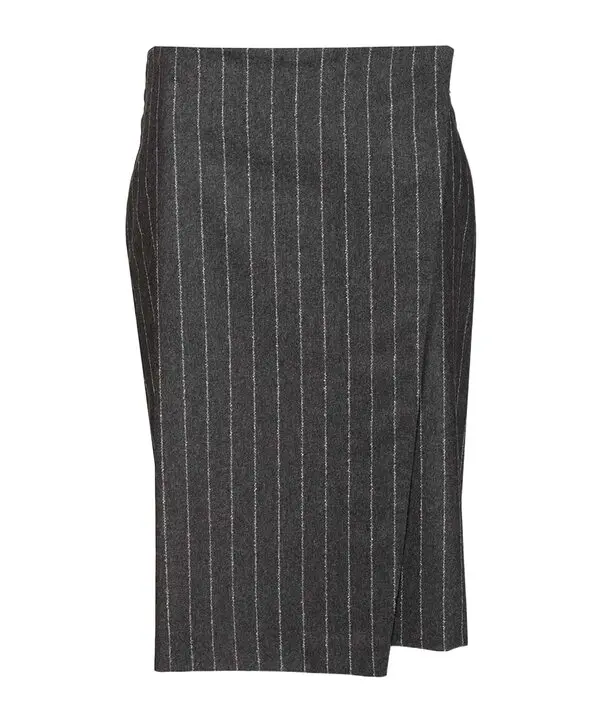 LOULOU STUDIO Mason Striped Wrap Skirt