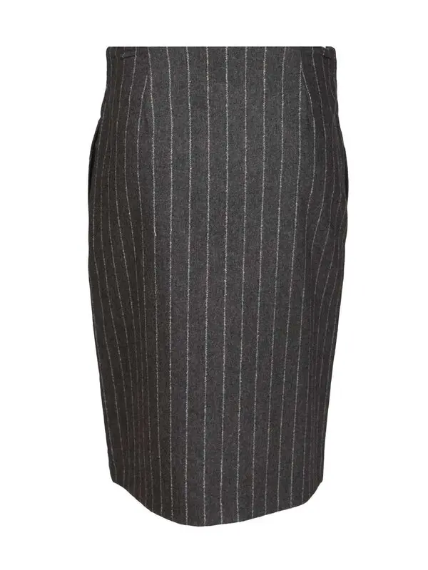 LOULOU STUDIO Mason Striped Wrap Skirt