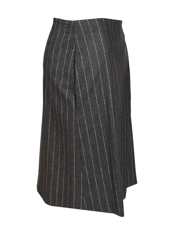 LOULOU STUDIO Mason Striped Wrap Skirt