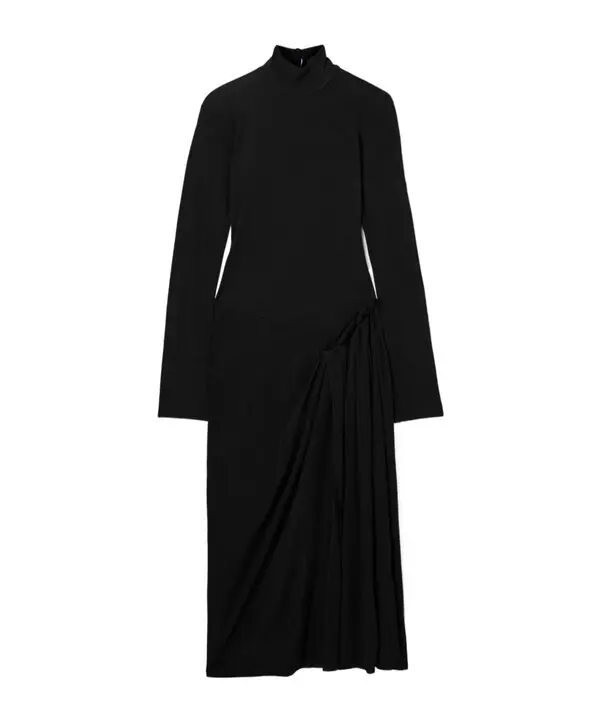 16Arlington High-necked Mid-length Dress