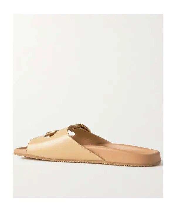 Chloé Leather Sandals With Adjustable Buckle Straps - Nude