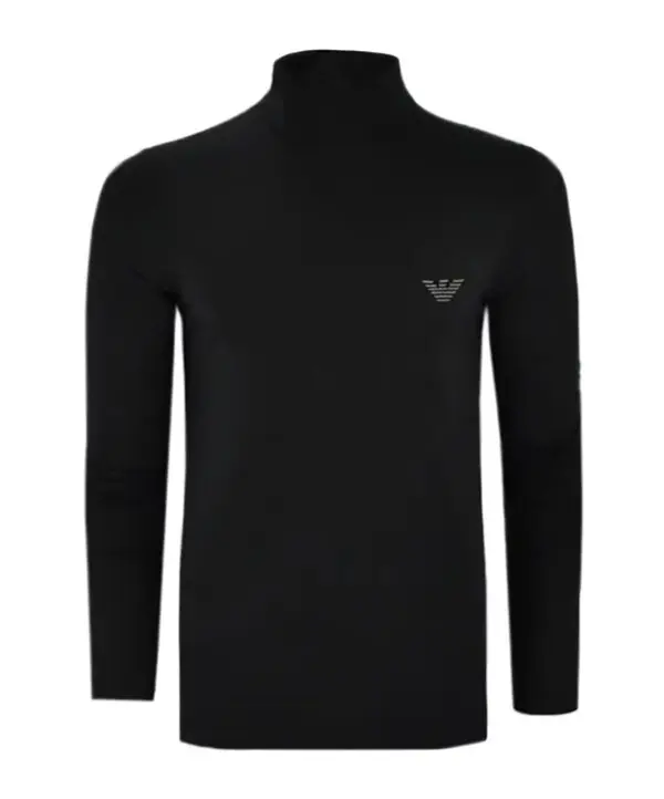 Emporio Armani Long Sleeve Stand Collar T-shirt
