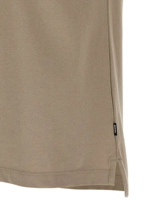 Hugo Boss Logo Detailed Polo Shirt - Brown