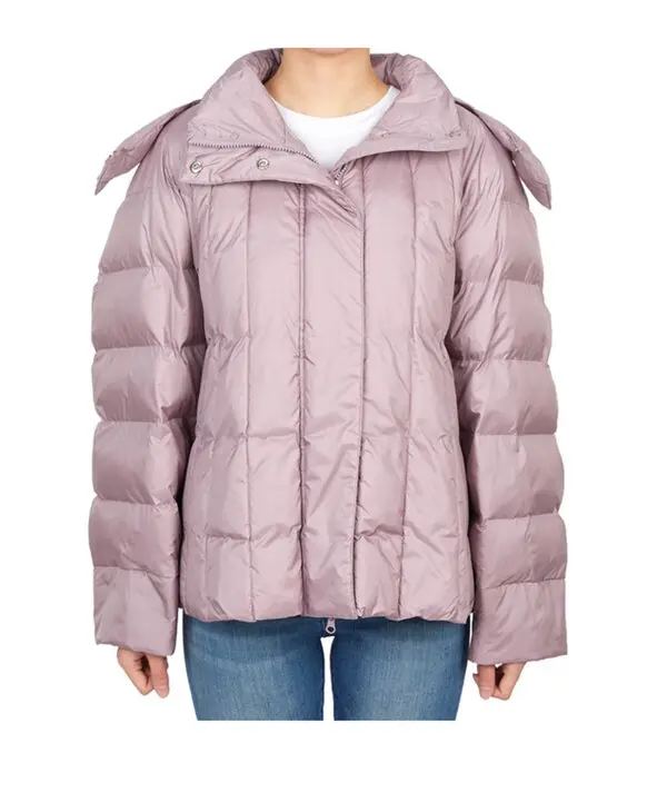 Max Mara Long Sleeve Down Coat - Nude
