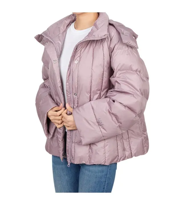 Max Mara Long Sleeve Down Coat - Nude