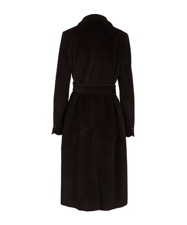 Tagliatore Double-breasted Belted Coat - Black