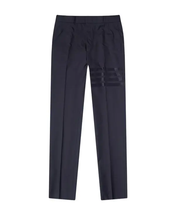 Thom Browne Four-bar Stripe Trousers - Black