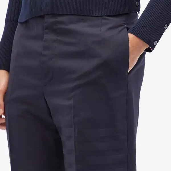 Thom Browne Four-bar Stripe Trousers - Black
