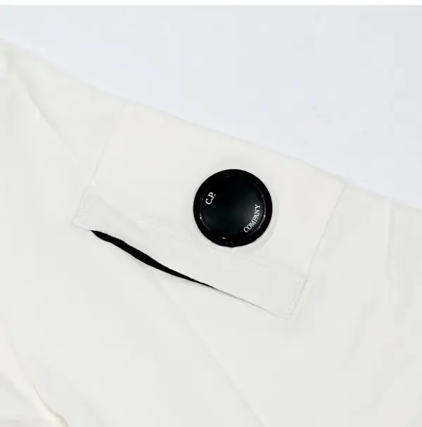 C.P. COMPANY Lens Fleece Sweatshirt - White