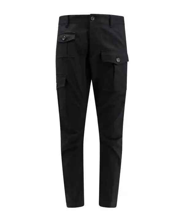 Dsquared2 Tapered-leg Skinny Cargo Trousers - Black