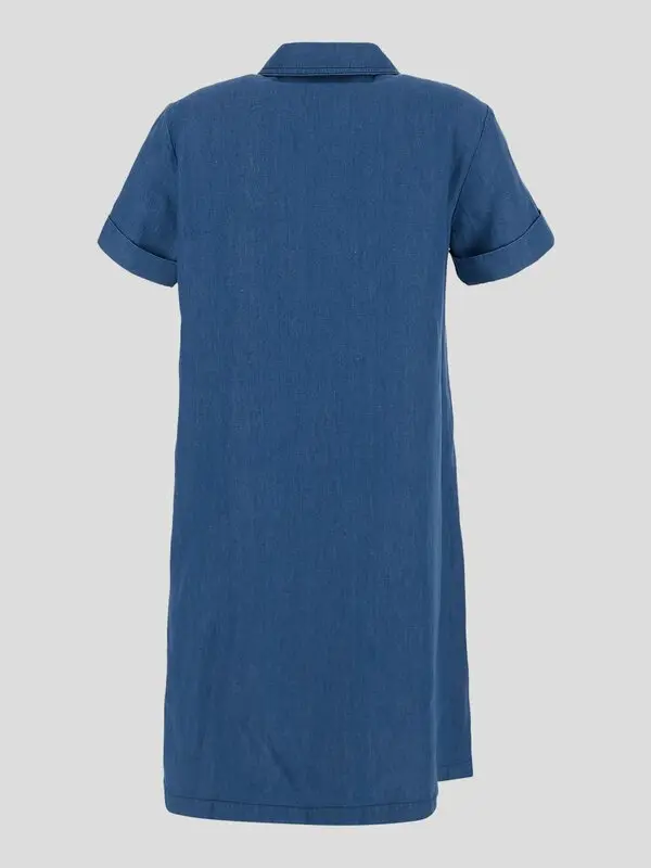 Gucci Denim Mini Dress With Webbing Trim